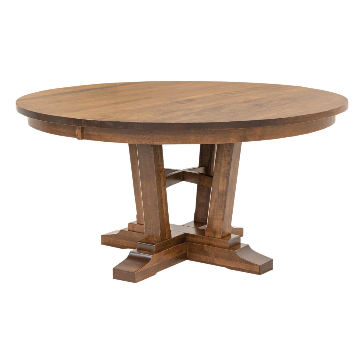 Alberta Maple Round Dining Table – Upstate Amish Furniture
