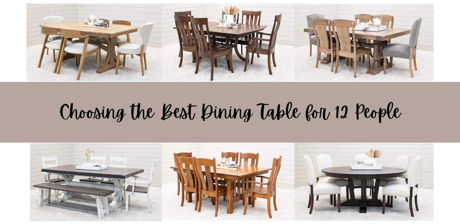Best Dining Tables for 12 People – Upstate Amish Furniture