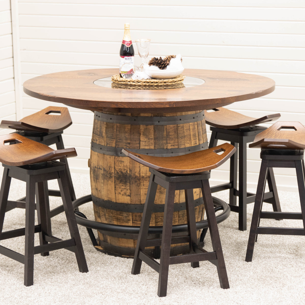 Whiskey Barrel Dining Collection – Upstate Amish Furniture