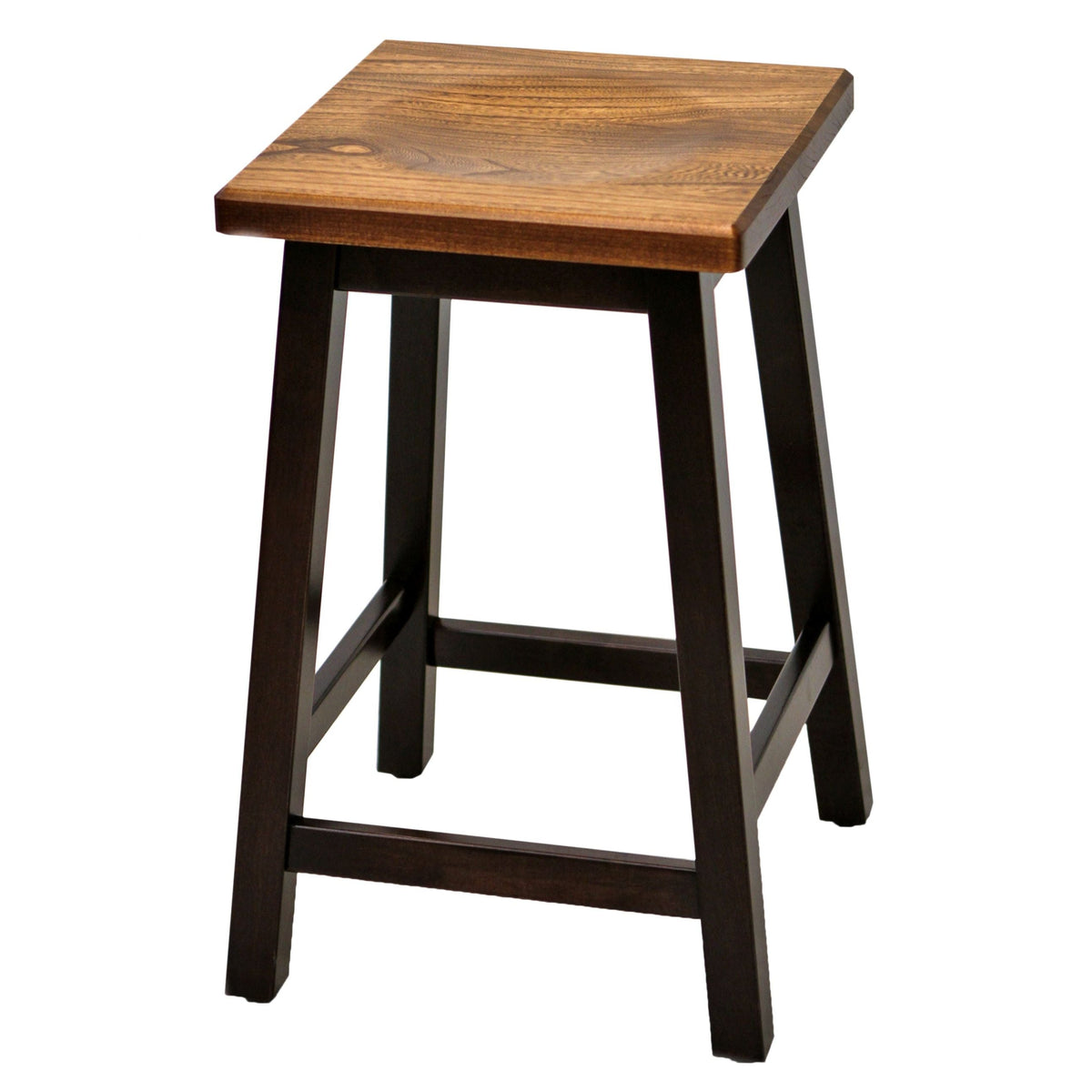 24" Black & Wood Mission Bar Stool – Upstate Amish Furniture