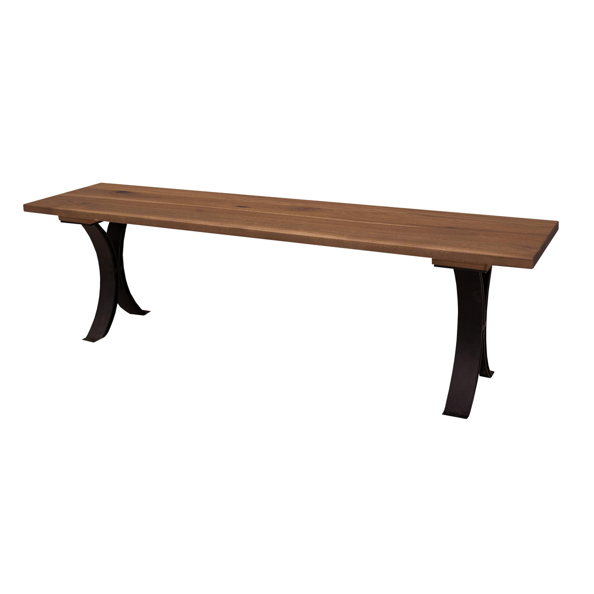 Eclipse Rustic Hickory Wood Dining Bench in Asbury Color – Upstate ...