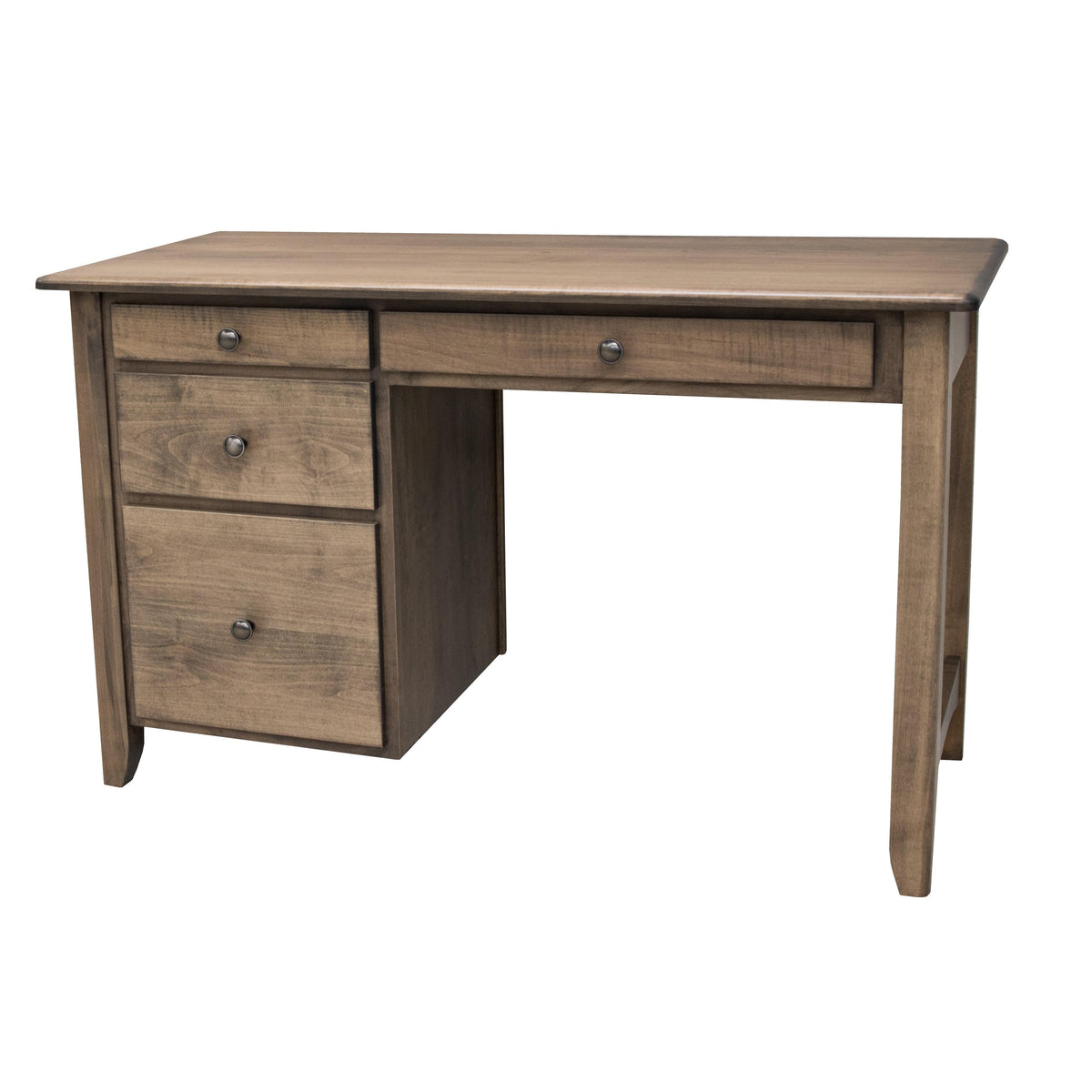 Austin Small Solid Maple Wood Desk in Sandy Point – Upstate Amish Furniture
