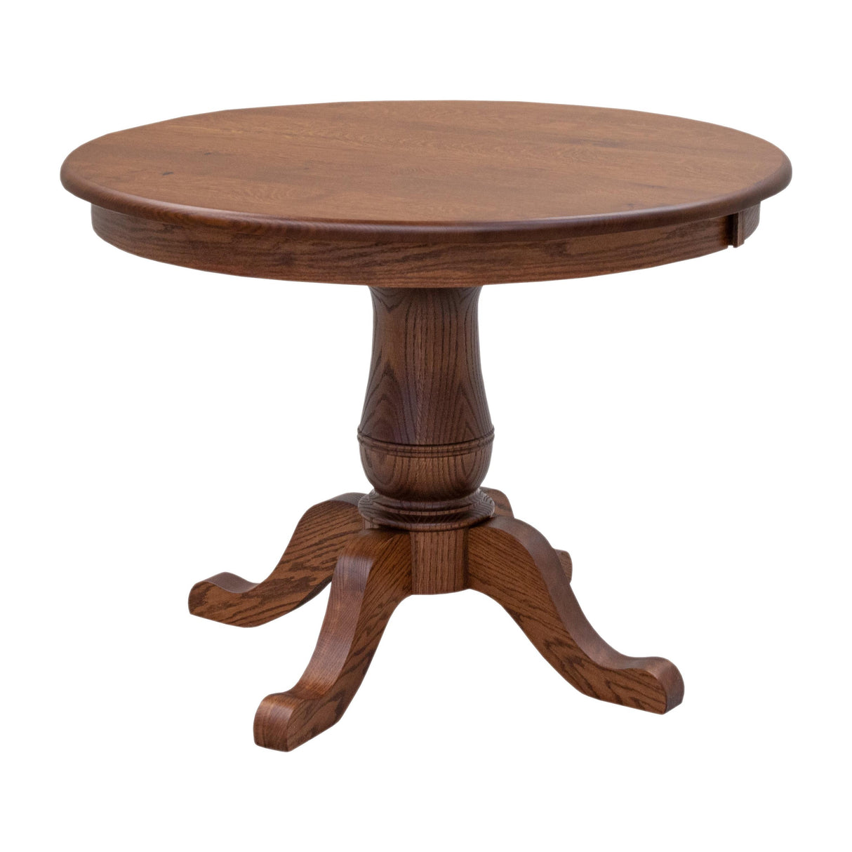 Ellington Quartersawn Oak Wood Extending Dining Table | Asbury Color – Upstate Amish Furniture