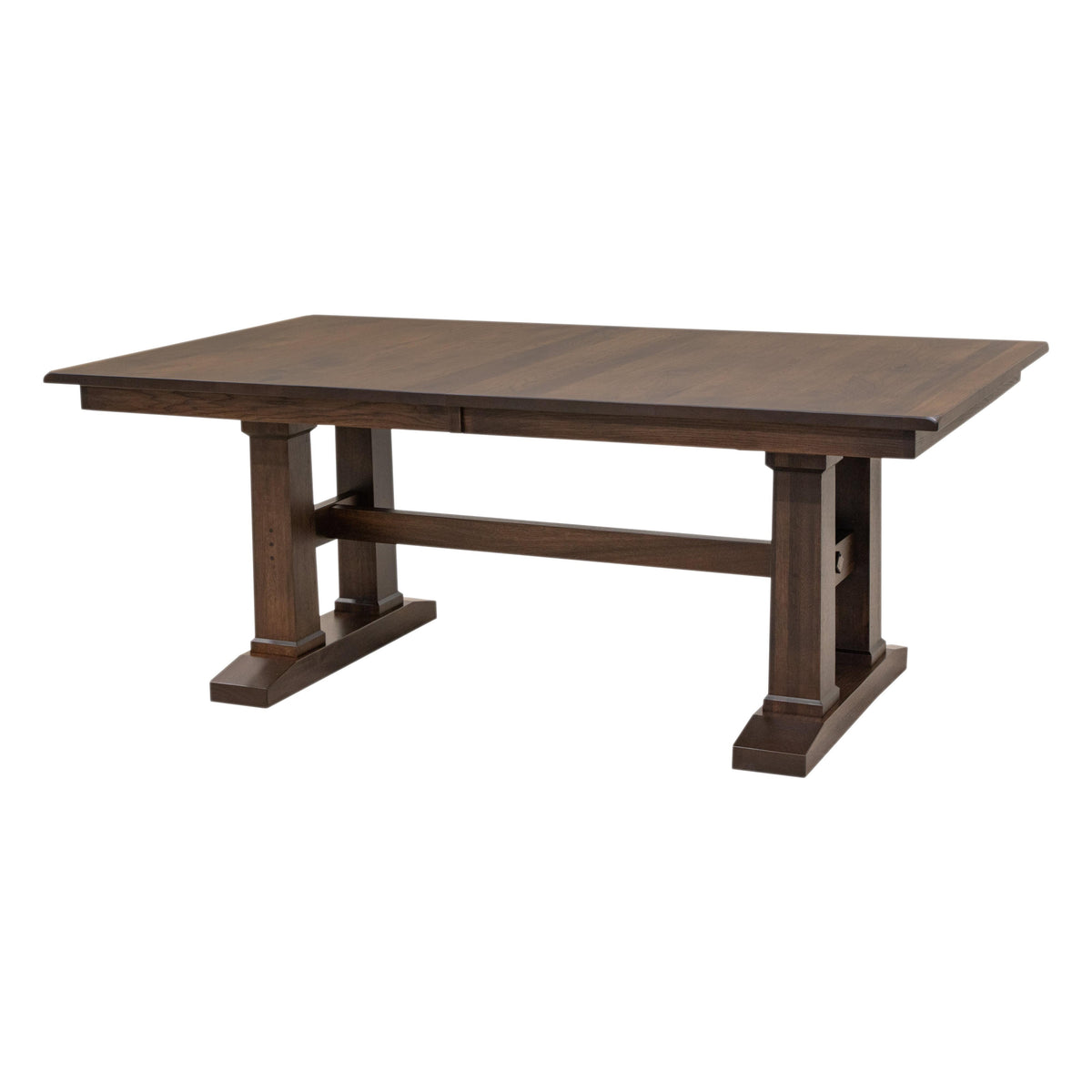 Rowan Rustic Hickory Wood Extending Dining Table in Brown Velvet ...