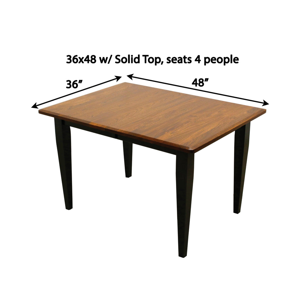 Lakeland Shaker Maple & Elm Table – Upstate Amish Furniture