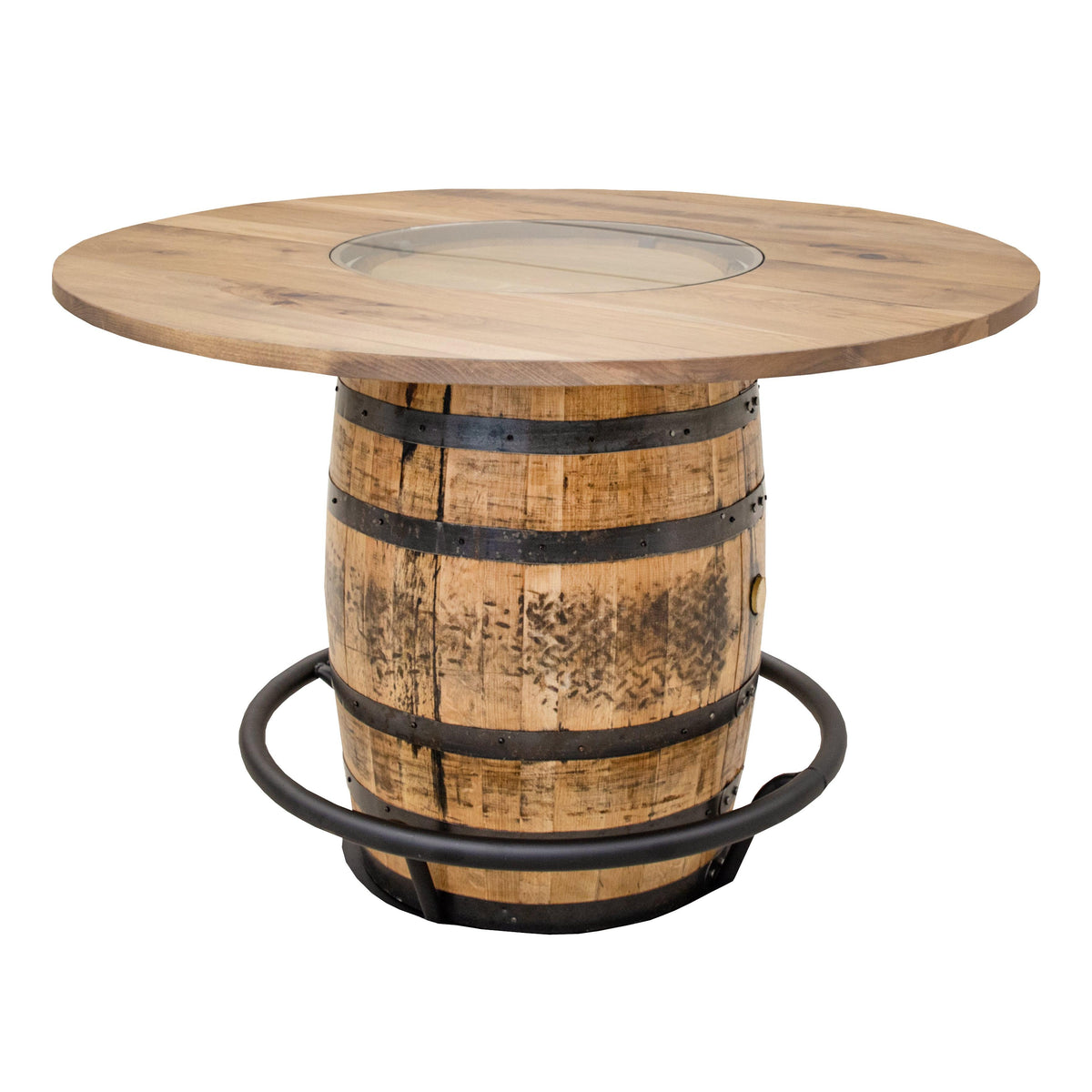Hickory Single Barrel Bar Table – Upstate Amish Furniture