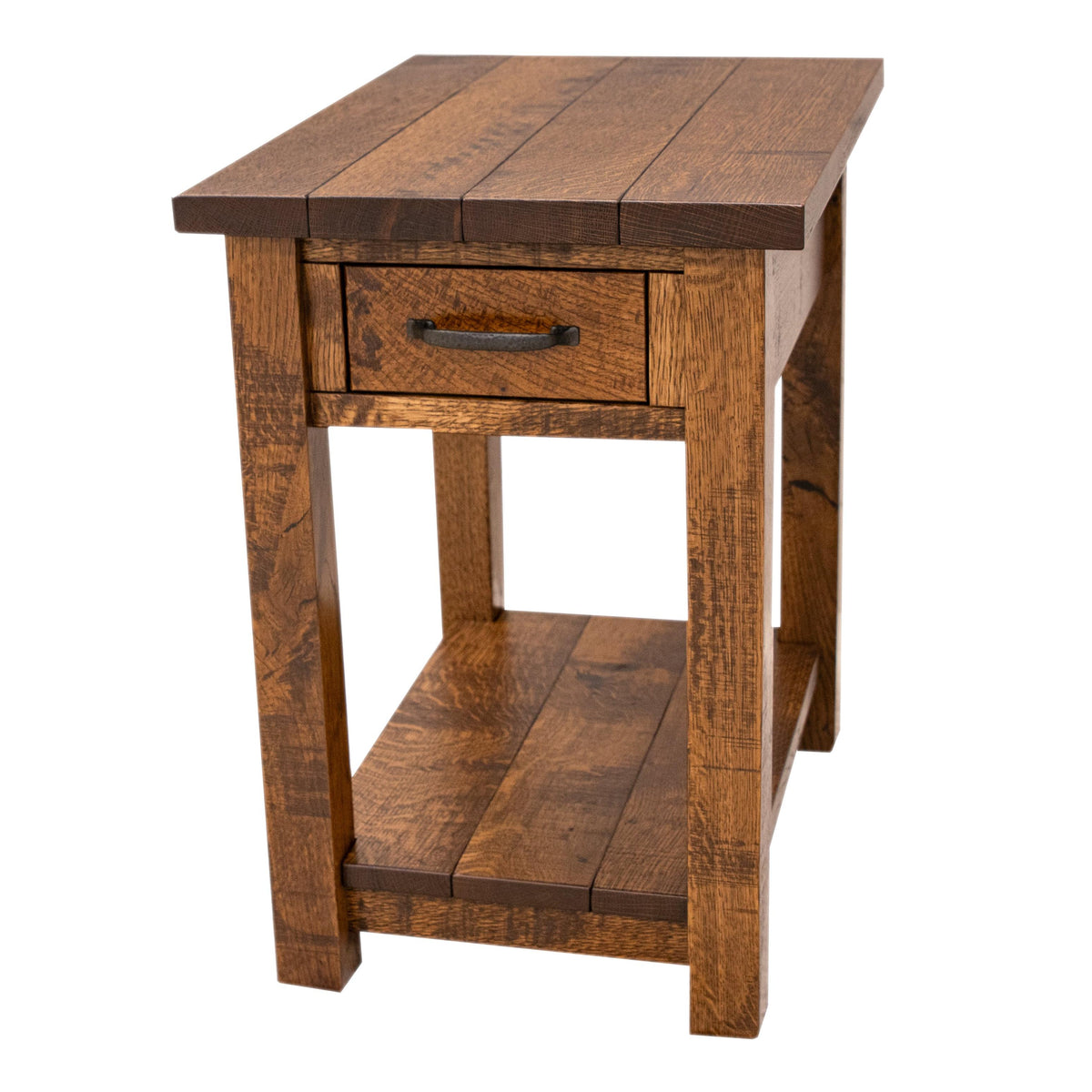Arcadia Quarter Sawn White Oak Wood Rectangle Open End Table – Upstate ...