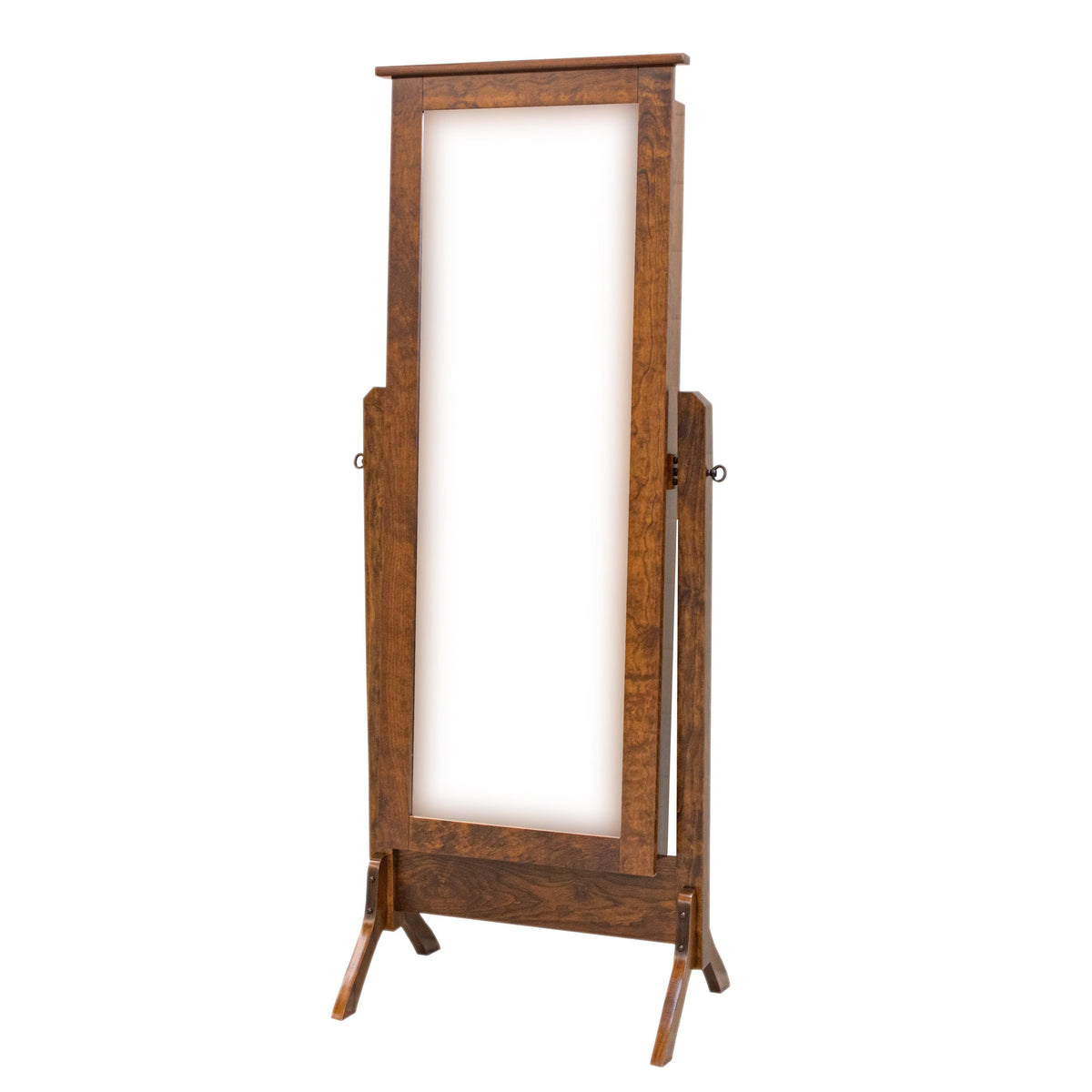 Shaker Solid Cherry Wood Sliding Jewelry Cheval Mirror in Asbury ...